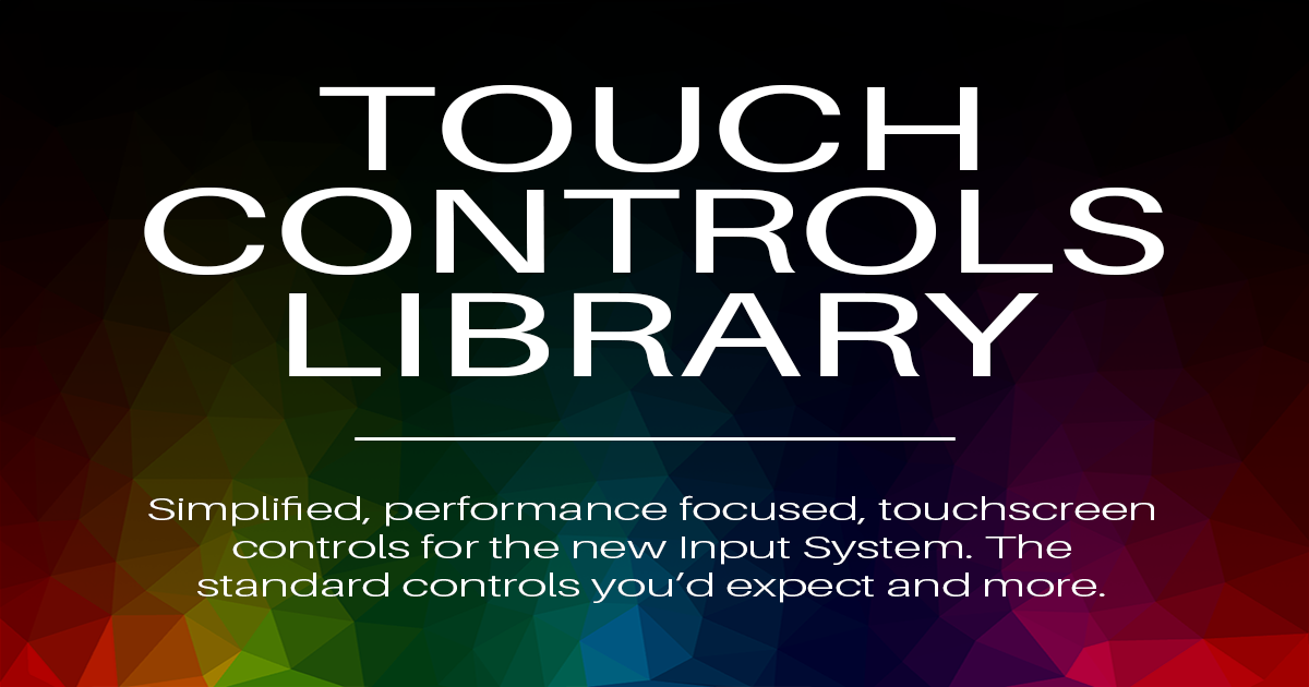Touch Controls Library Input Management Unity Asset Store