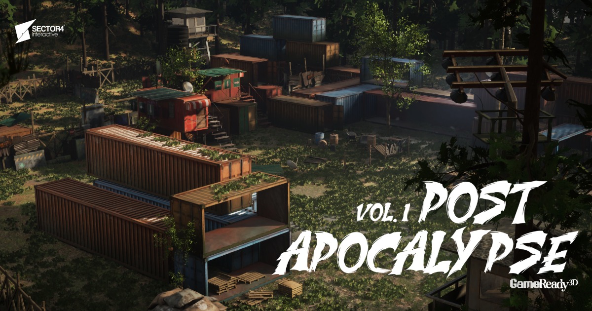 Post Apocalyptic Modular Environment Pack – Survival Buildings & Props ...
