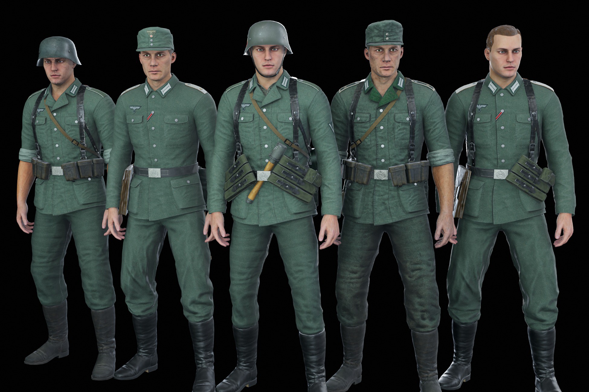 German soldier World war 2 | 3D 角色 | Unity Asset Store