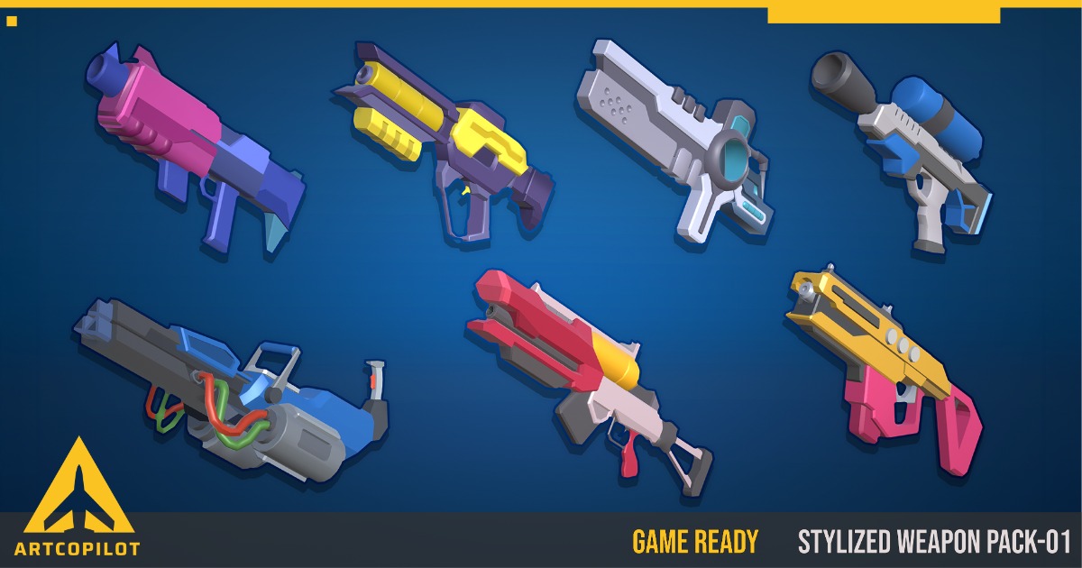 StylizedWeaponPack-01 | 3D 武器 | Unity Asset Store