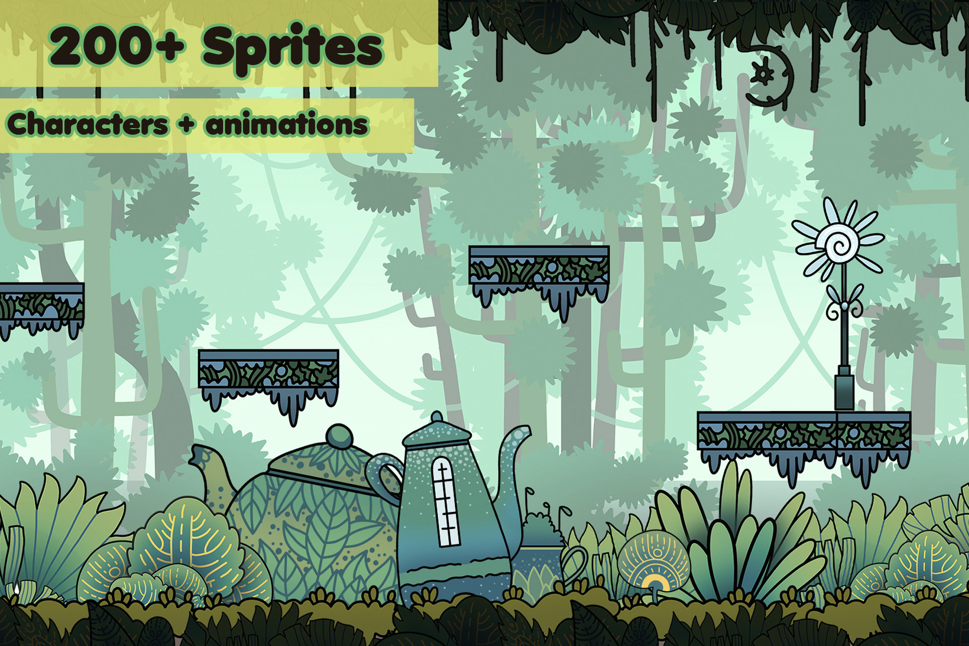 Botanical Garden | 2D Environments | Unity Asset Store