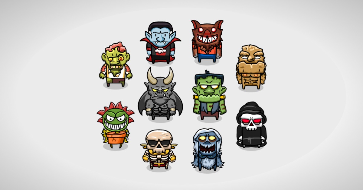 2D Characters - Monster Bundle | 2D Characters | Unity Asset Store