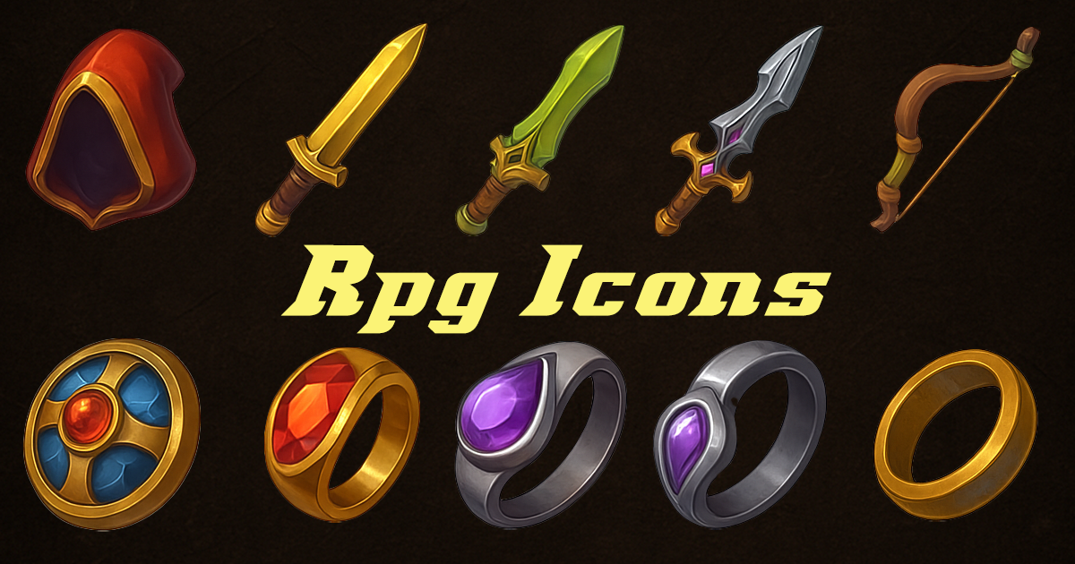 RPG UI ICONS-MMO | 2D GUI | Unity Asset Store