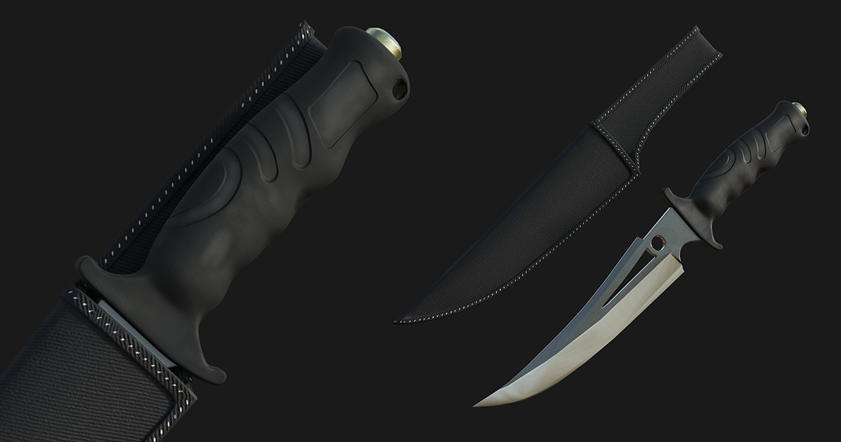 Curved Knife | 3D Weapons | Unity Asset Store