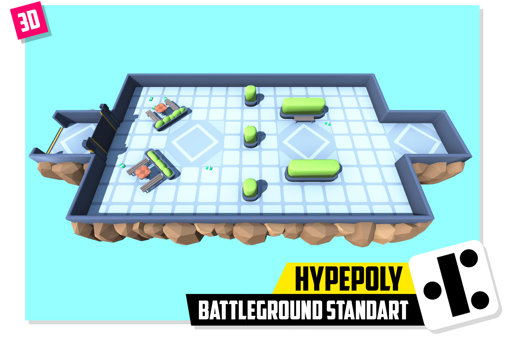 HYPEPOLY - Battleground Standart | 3D Environments | Unity Asset Store