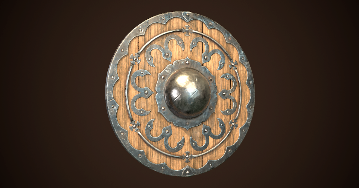 Buckler Shield No.02 | 3D Weapons | Unity Asset Store