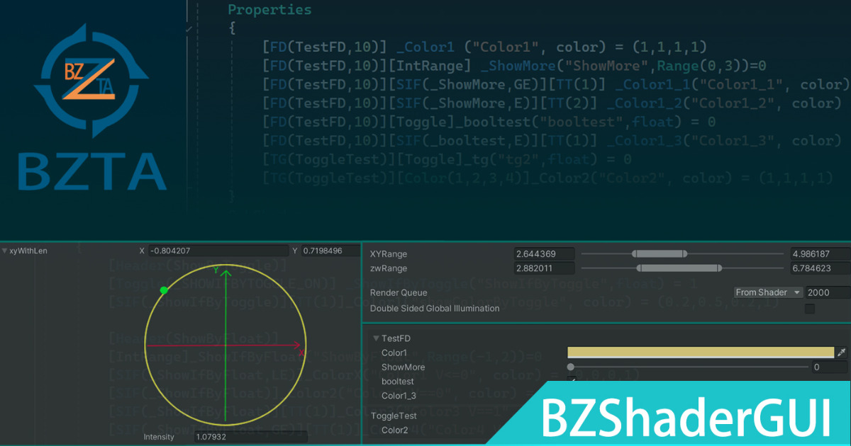 BZShaderGUI | GUI Tools | Unity Asset Store