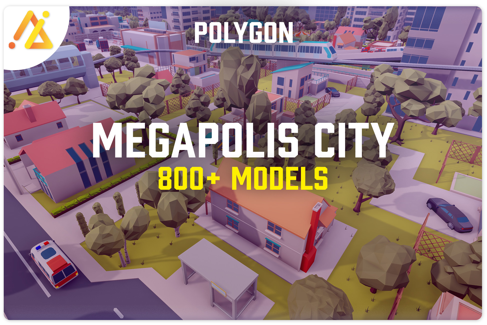 POLY - Megapolis City Pack | 3D 環境 | Unity Asset Store