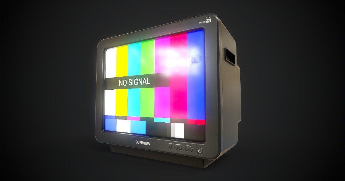 TV from 90s | 3D Electronics | Unity Asset Store