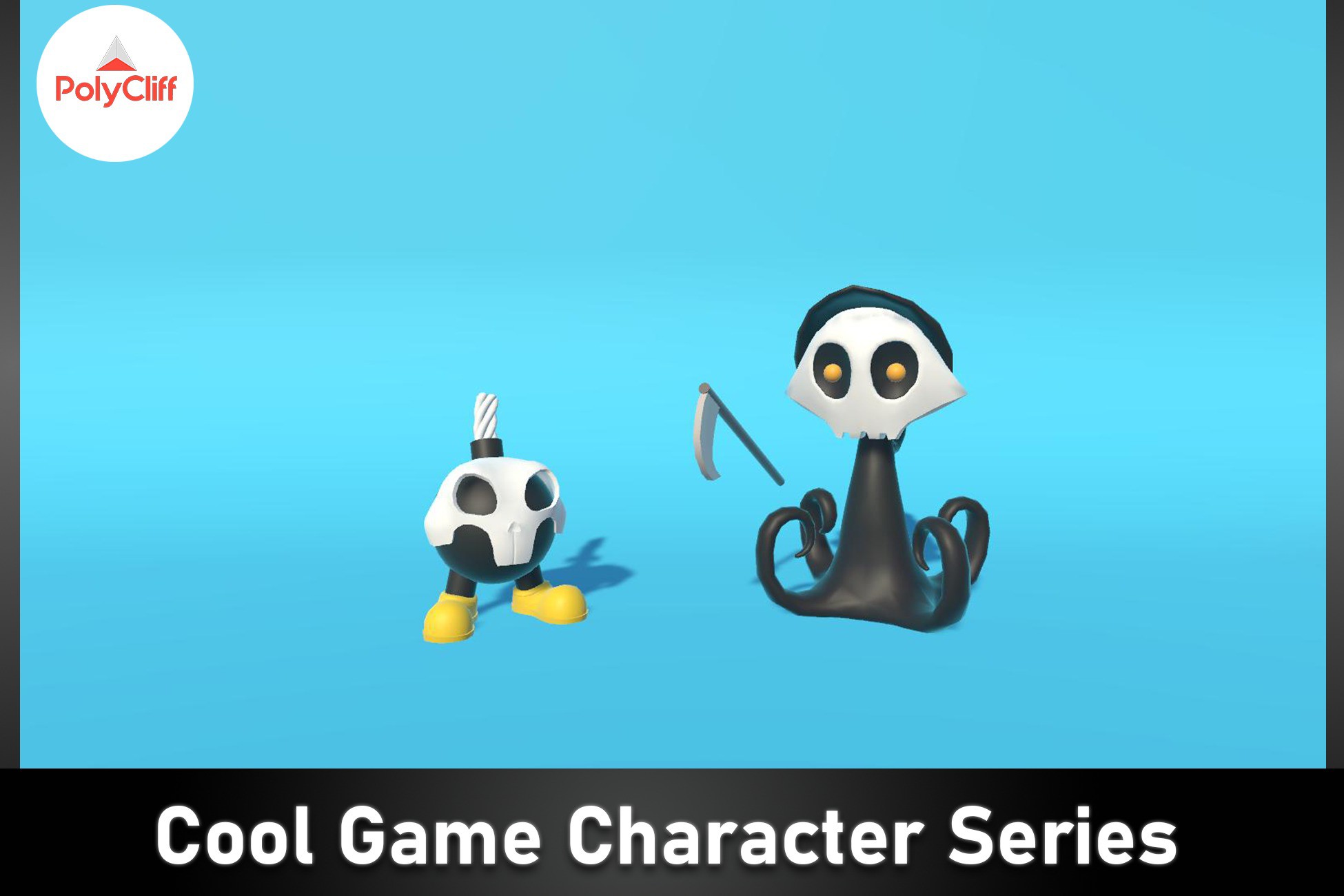 Mr Blast and Mr Death Cool Devil Game Character. | 3D Characters ...