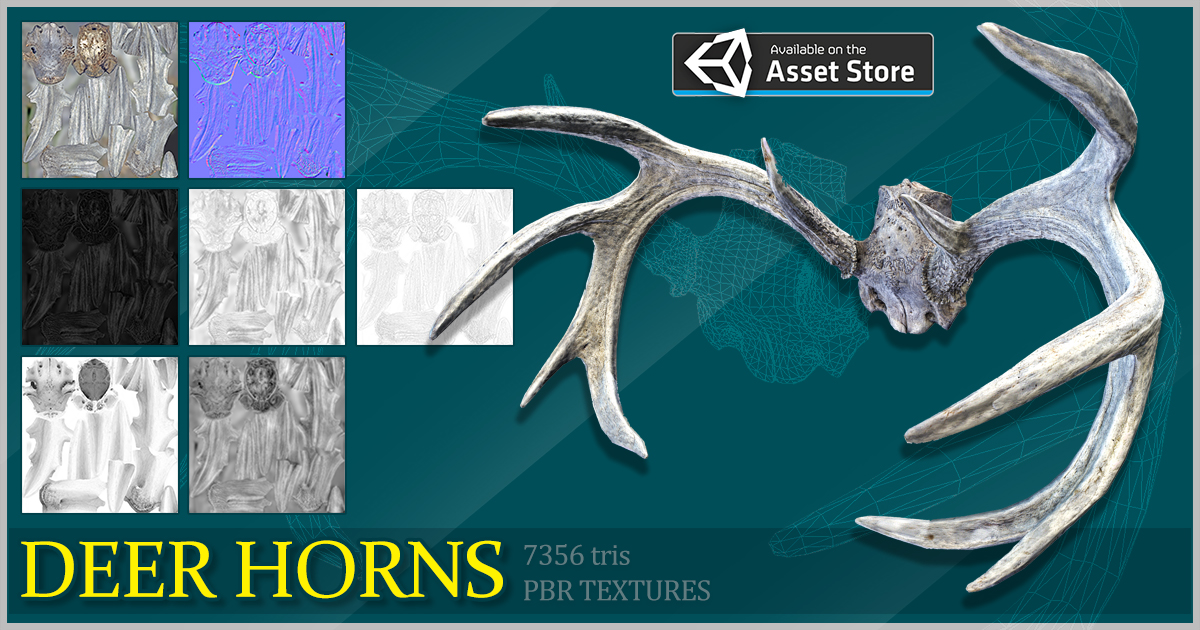 Deer Horns | Characters | Unity Asset Store