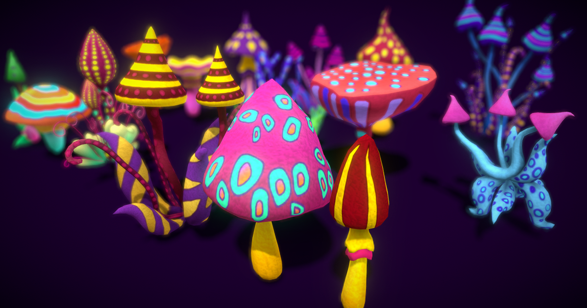 Cartoon Tree Mushroom2 | 3D Trees | Unity Asset Store