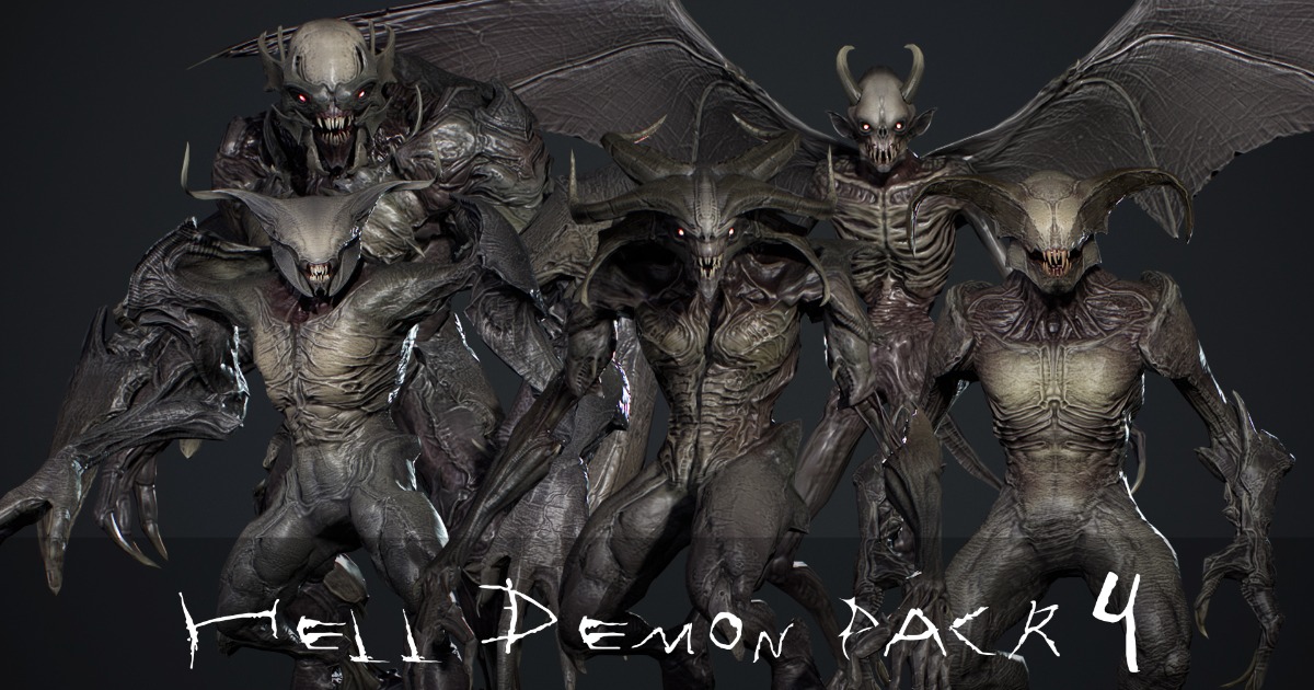 Hell Demon Pack 4 | 3D Creatures | Unity Asset Store