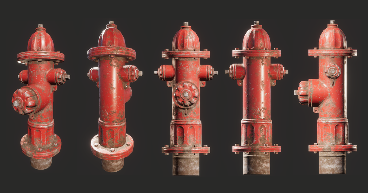 PHR Generic Hydrant | 3D Industrial | Unity Asset Store