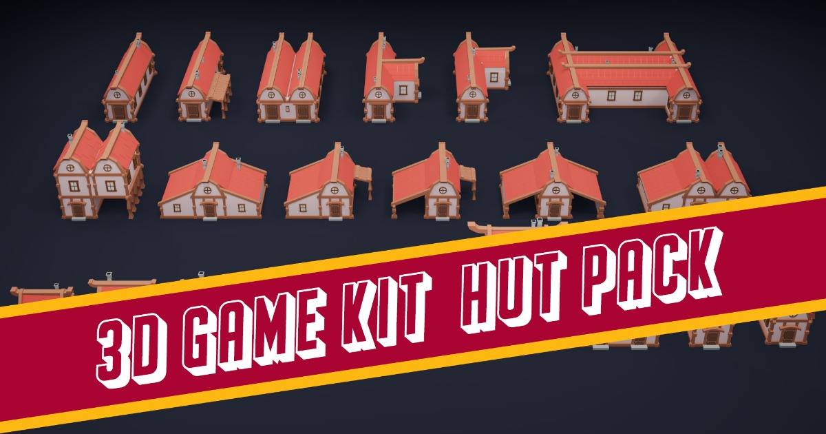 3D Game Kit-Hut Pack | 3D Environments | Unity Asset Store