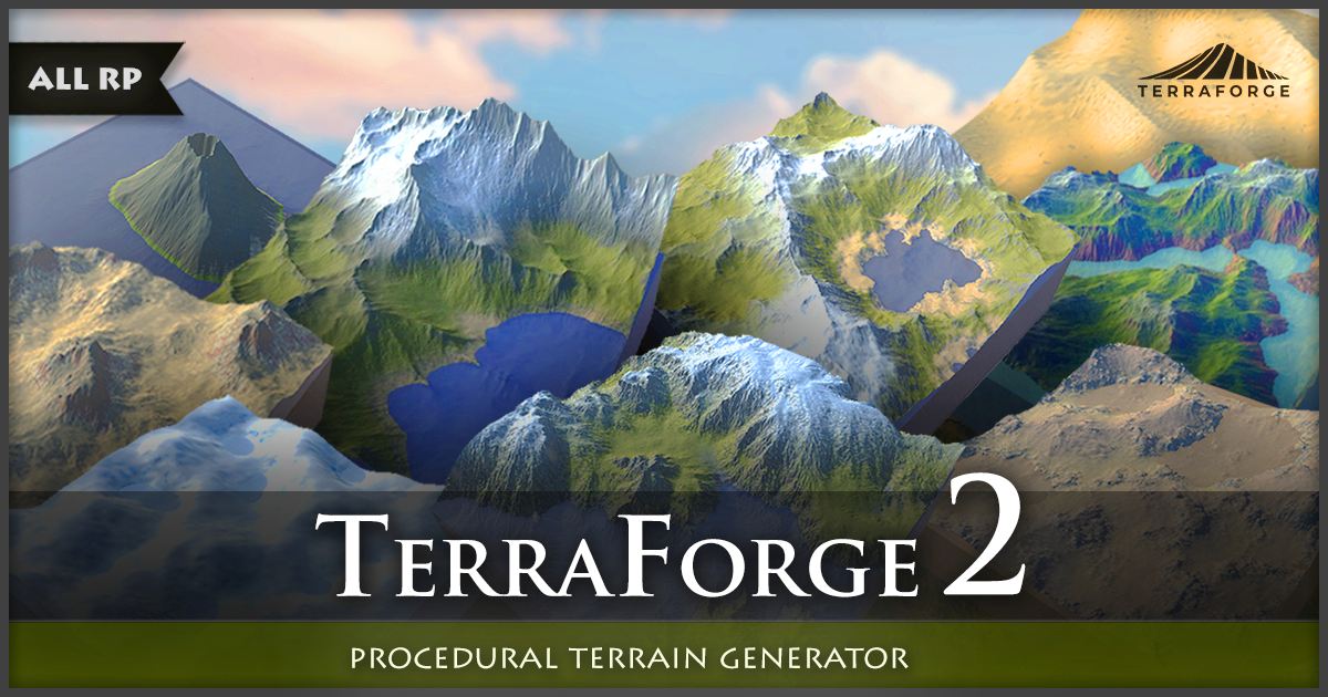 Terraforge 2 Procedural Terrain Generator Terrain Unity Asset Store