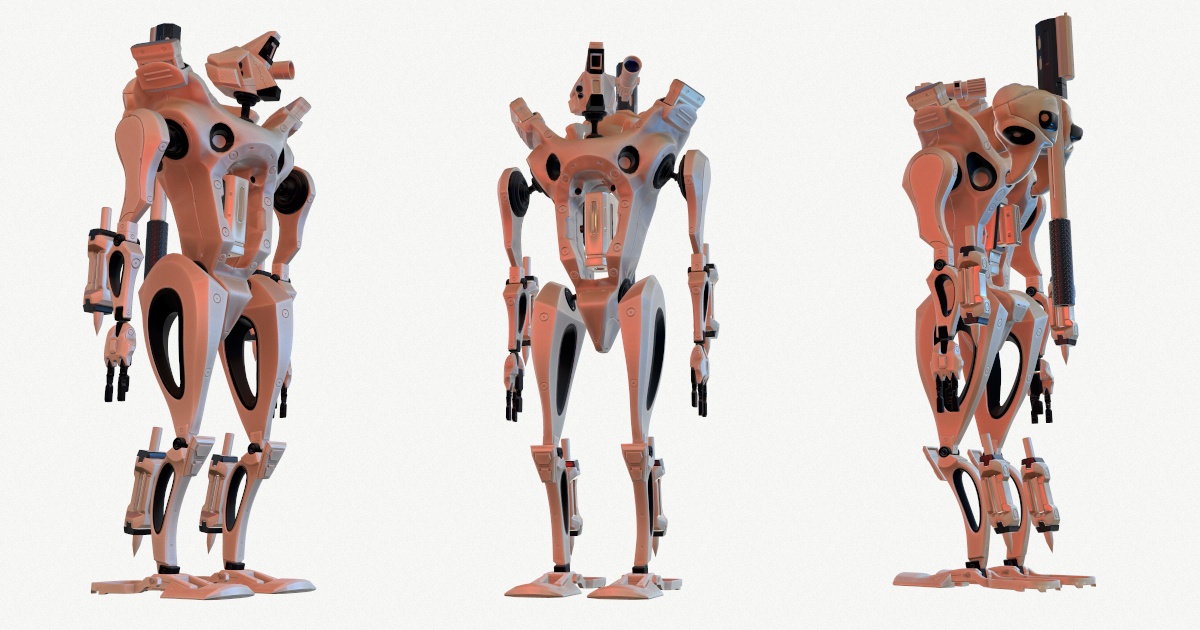 Robot Sniper Scout (Pierrot) | 3D Robots | Unity Asset Store