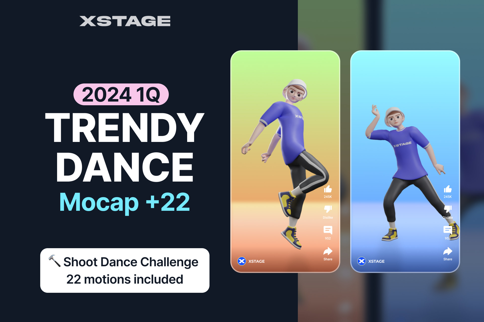 Trendy Dance Challenge Mocap Pack [2024 1Q] | 3D 애니메이션 | Unity Asset Store