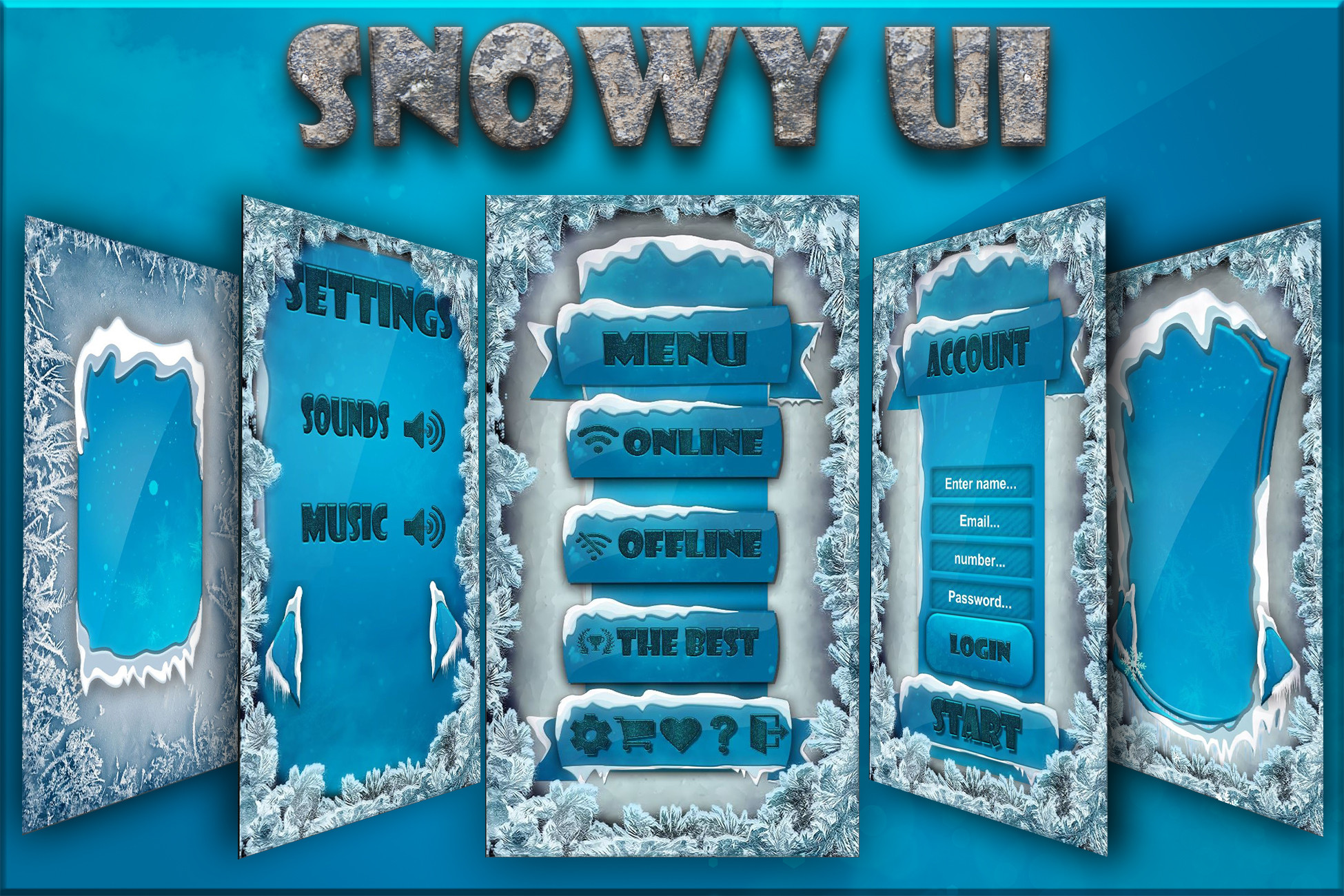 snowy UI | 2D Icons | Unity Asset Store