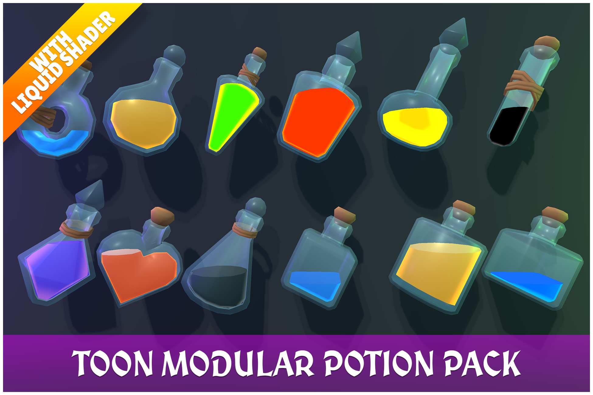 ToonTastic - Modular Potion Pack | 3D Props | Unity Asset Store