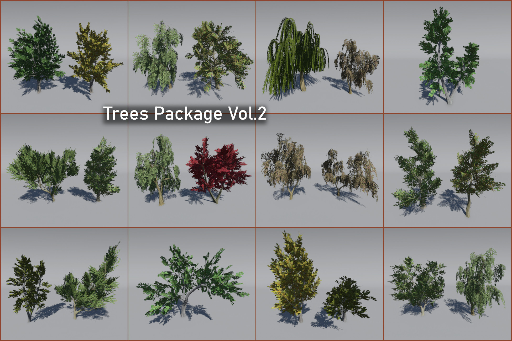 Trees Package Vol.2 | 3D Trees | Unity Asset Store