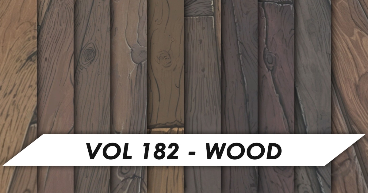 Stylized Textures - Vol 182 - Wood | 2D Textures & Materials | Unity ...