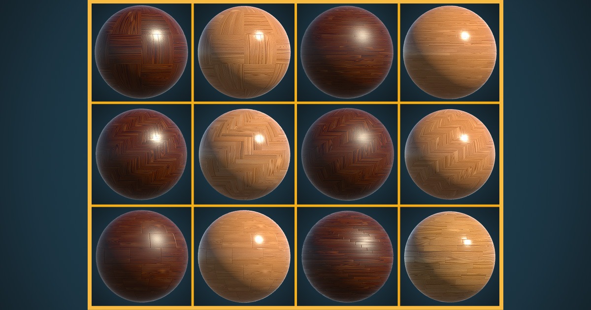 PBR Planks Bundle - URP Displacement | 2D Floors | Unity Asset Store