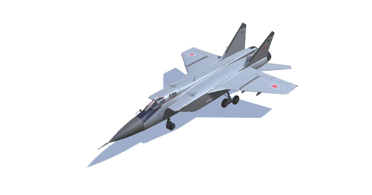 MIG-31 Foxhound Jet Fighter Aircraft | 3D 항공 | Unity Asset Store