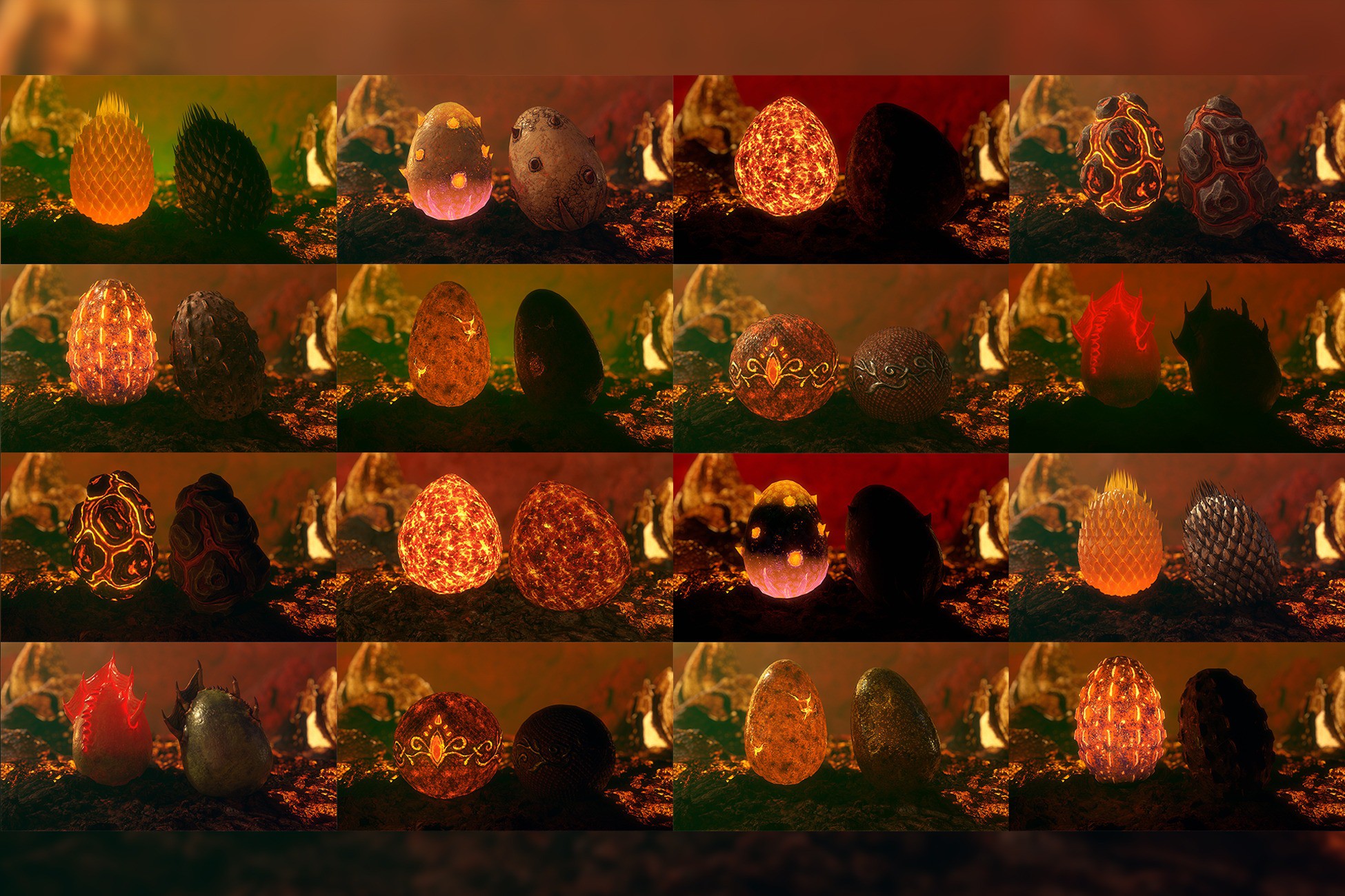 Dragon Eggs Collection vol.2 | 3D Props | Unity Asset Store