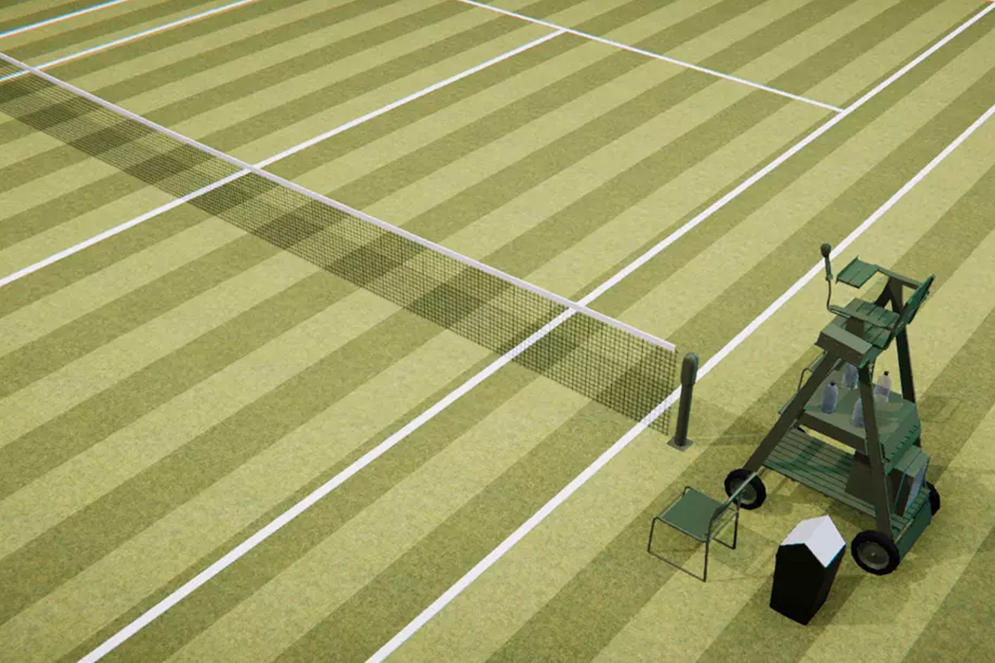 Grass Tennis Court | 3D Industrial | Unity Asset Store