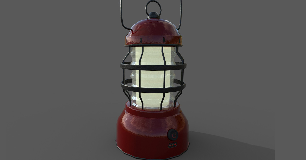LED Camping Lantern Torch PBR | 3D Electronics | Unity Asset Store