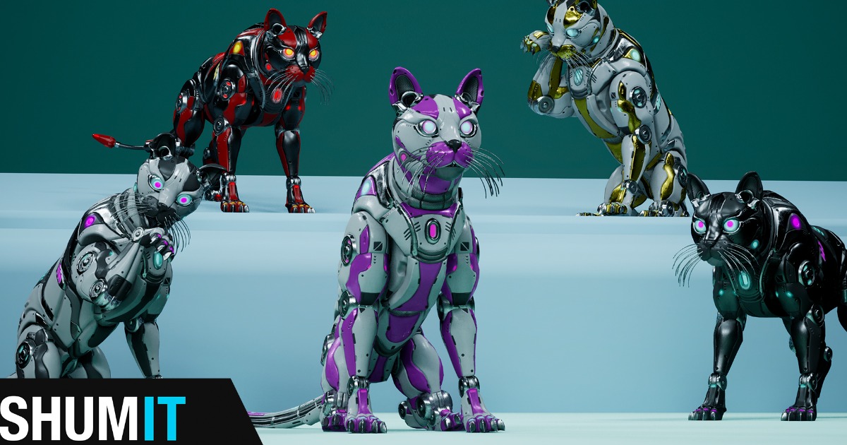 Sci-Fi Cat | 3D Characters | Unity Asset Store