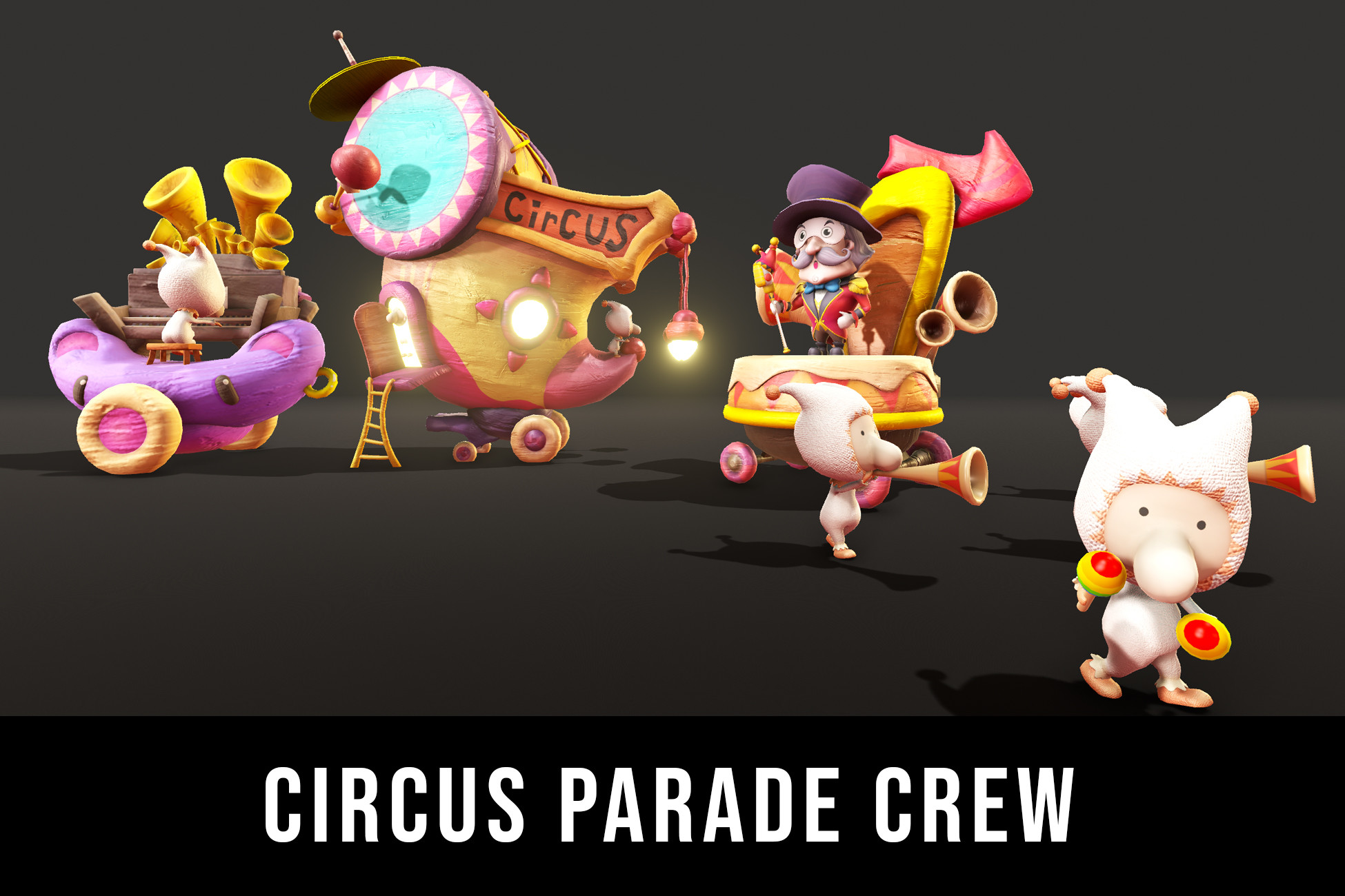 Circus Parade Crew | 3D Characters | Unity Asset Store