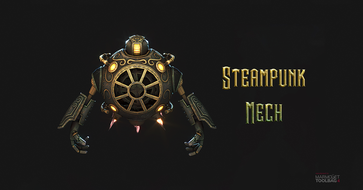 SteamPunk Flying Mech | 3D Robots | Unity Asset Store