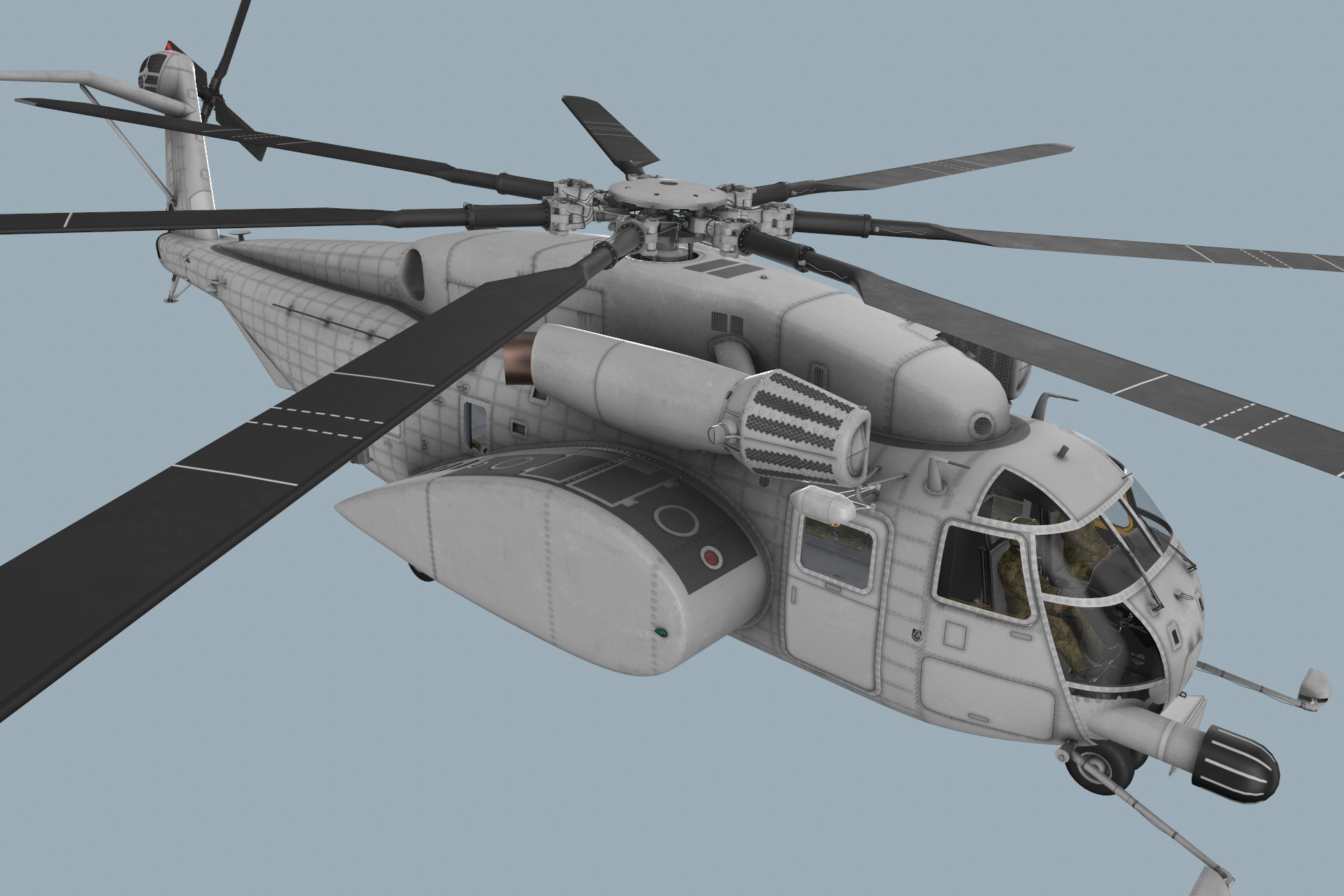 MH-53E Sea Dragon Blank Livery Basic A | 3D Air | Unity Asset Store