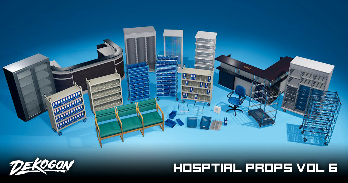 Hospital Props - VOL.6 | 3D Props | Unity Asset Store