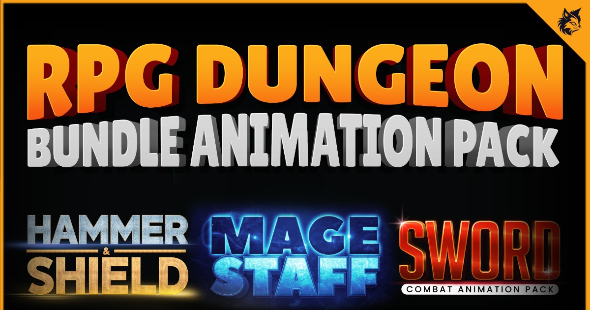 RPG Dungeon Bundle Animation Pack | 3D アニメーション | Unity Asset Store