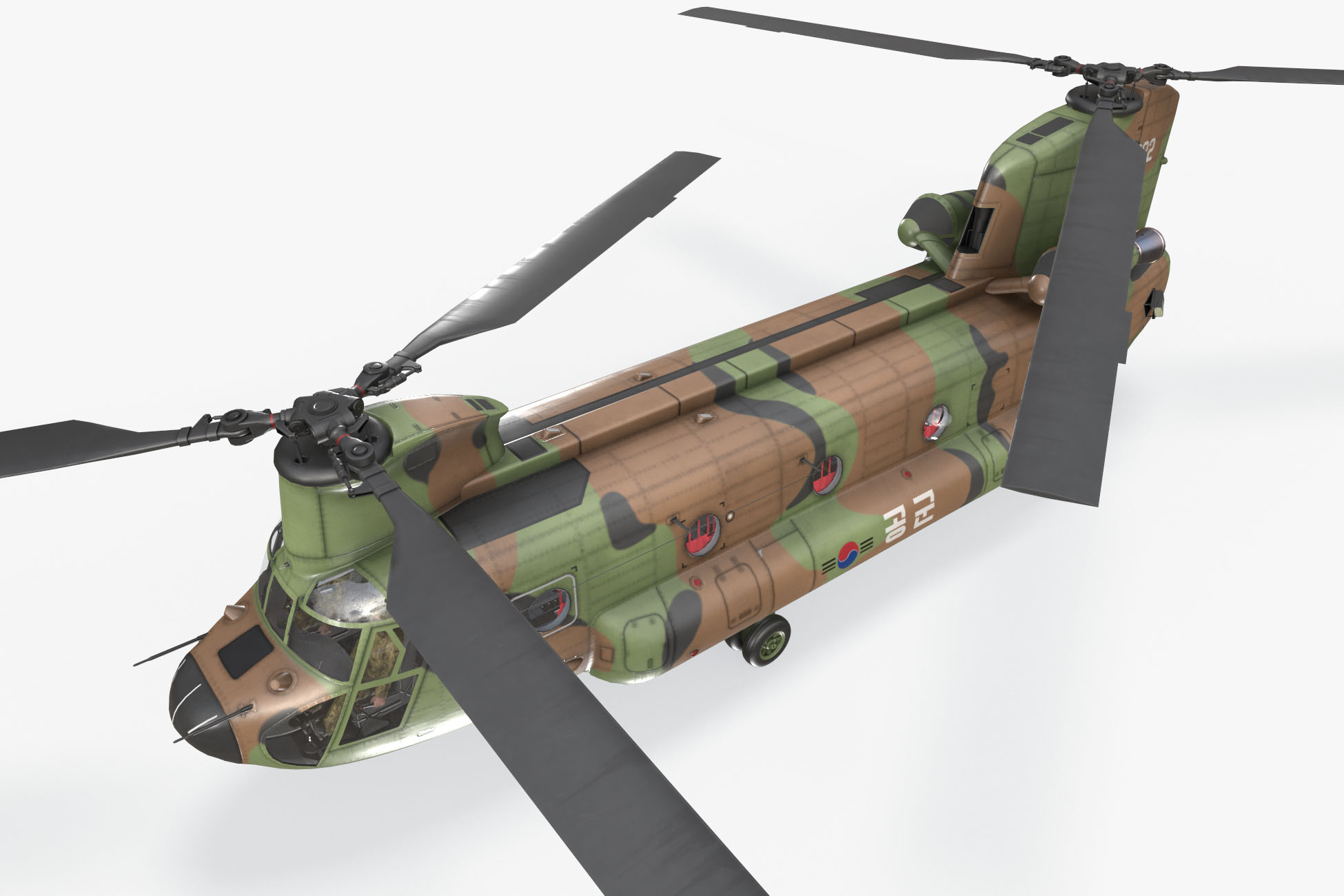 CH-47 Chinook Korean Air Force Complex Animation | 3D Air | Unity Asset ...