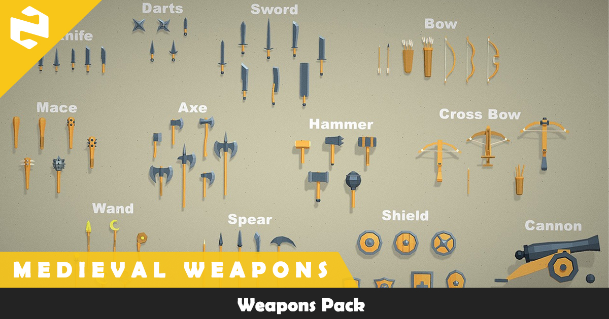 Weapons Pack - Medieval Weapons | 3D Weapons | Unity Asset Store