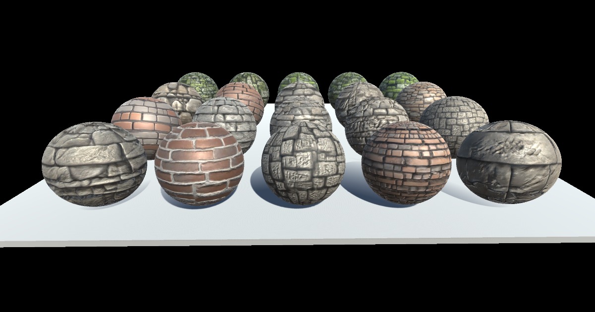 Brick Materials Pack | 2D Brick | Unity Asset Store