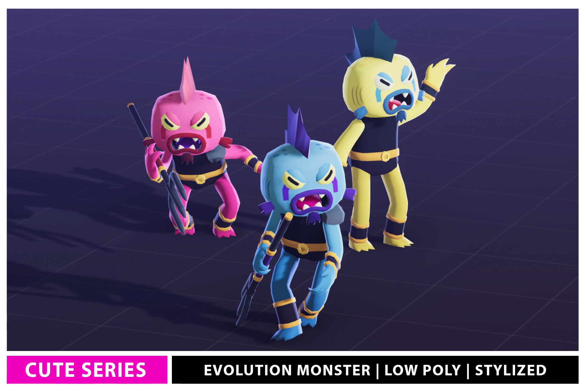 Fish Merman Cute Series | Characters | Unity Asset Store