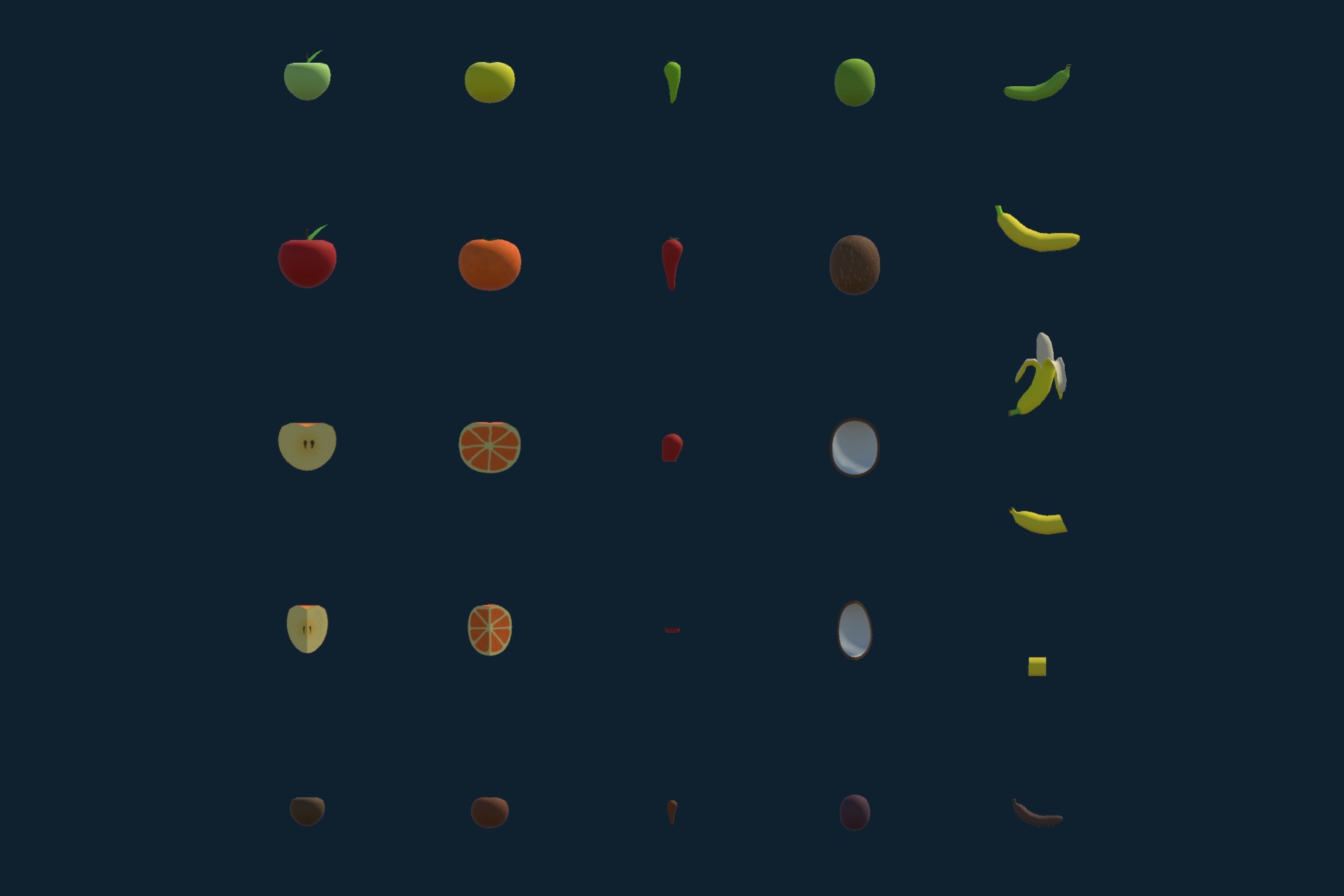 Simple Fruits Package (Stylized, Hand-painted, 3D) #1 | 3D Environments ...