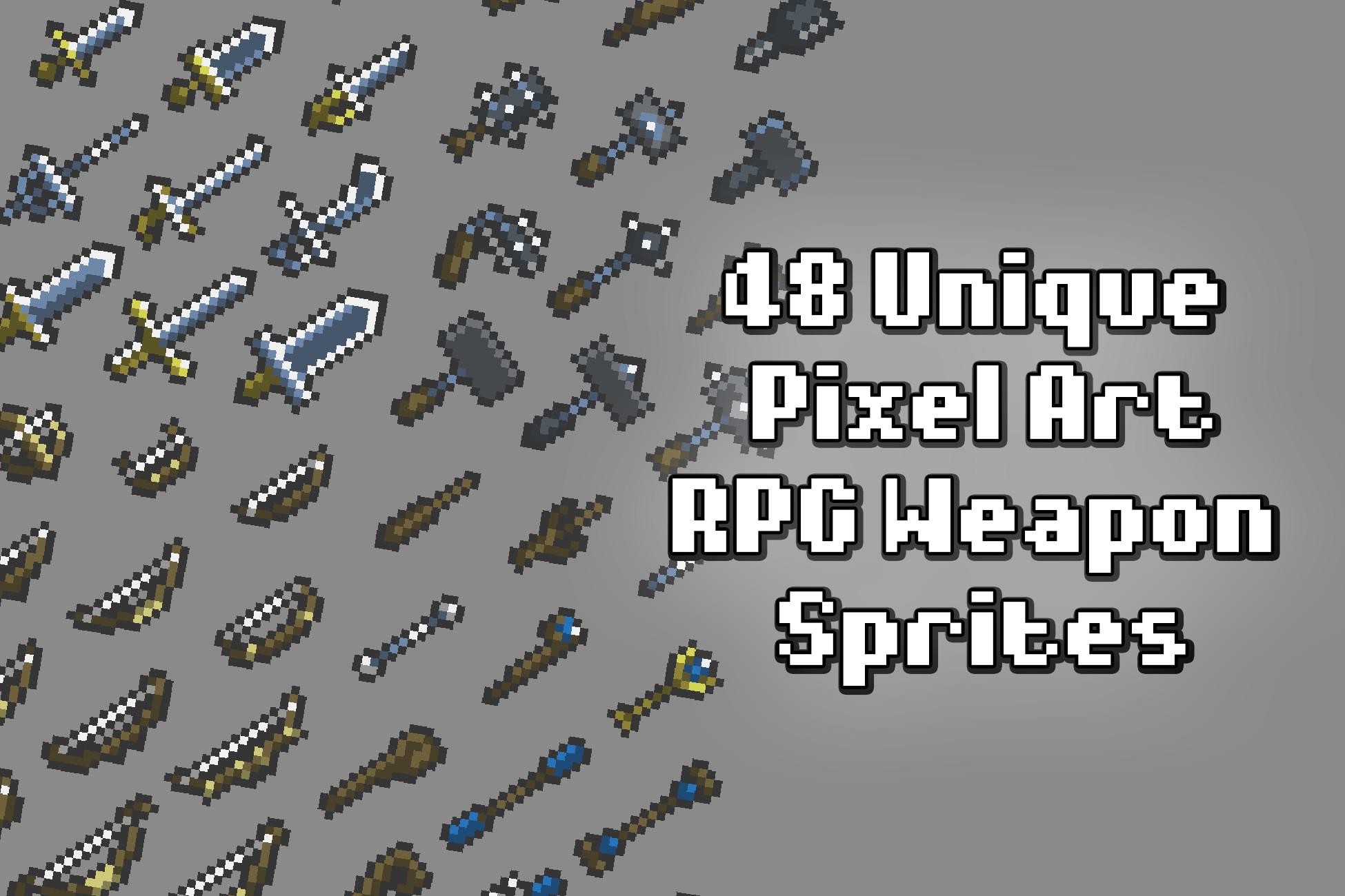 RPG Weapon Sprites - Pixel Art Collection | 2D Icons | Unity Asset Store