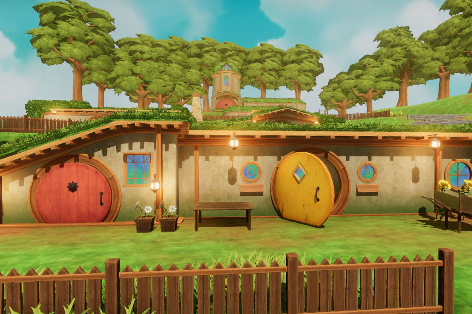 Houses and props with the concept of a forest village | 3D Exterior ...