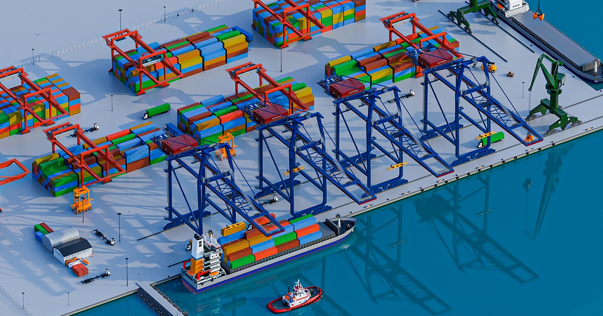 Megapoly.Art - Port Pack | 3D Industrial | Unity Asset Store