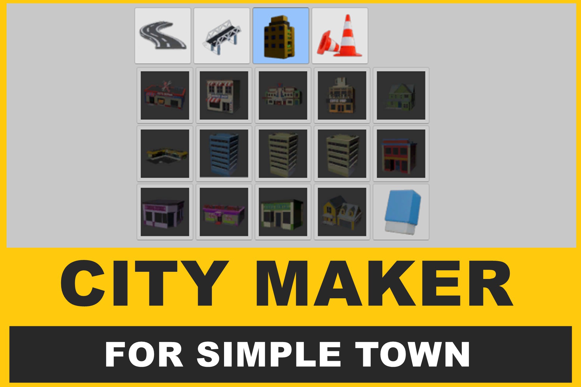 City Maker For Simple Town | Level Design | Unity Asset Store
