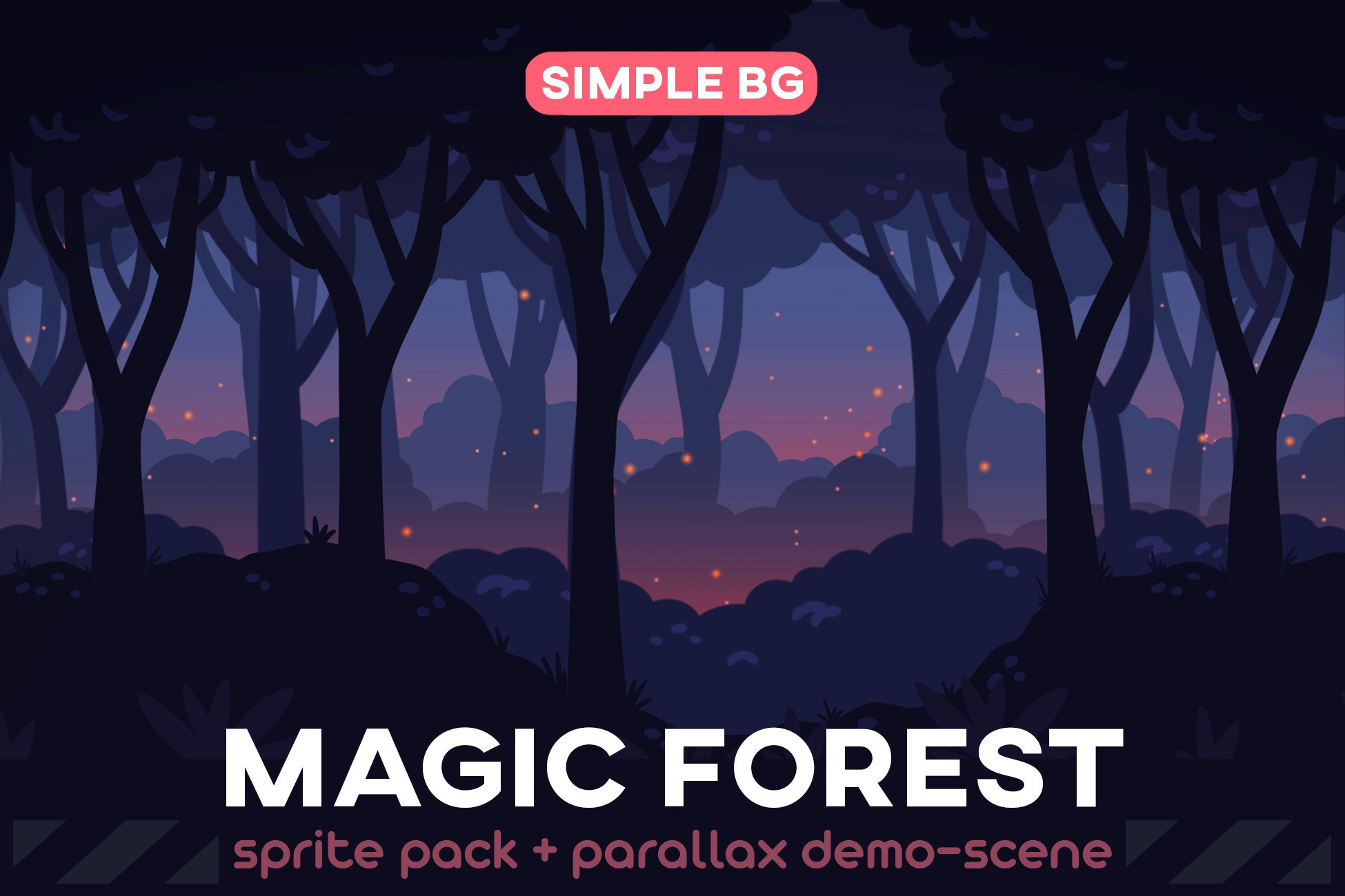 Dark Magic Forest | 2D Environments | Unity Asset Store