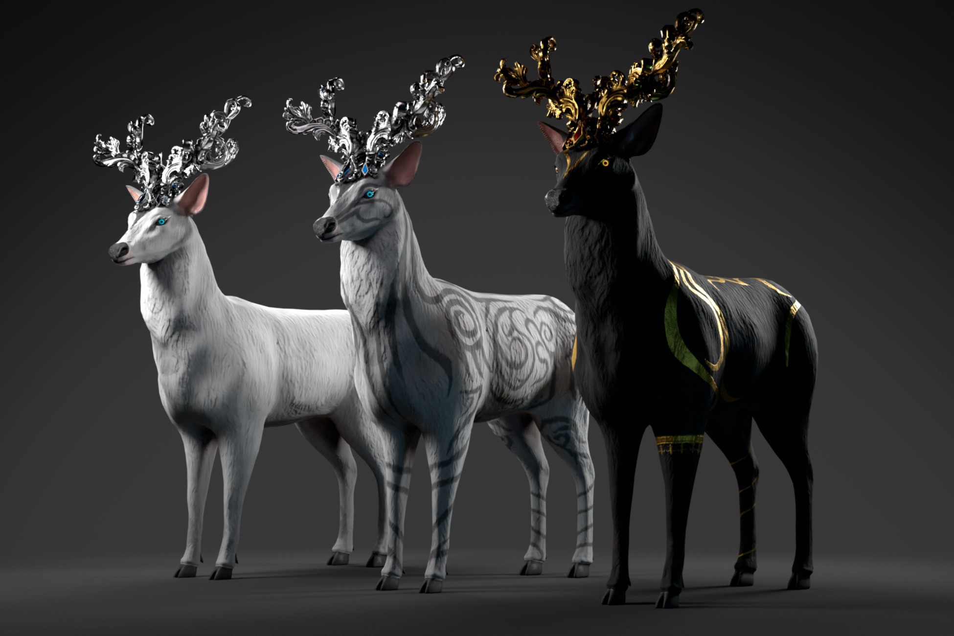 Fantasy Golden Deer | Characters | Unity Asset Store