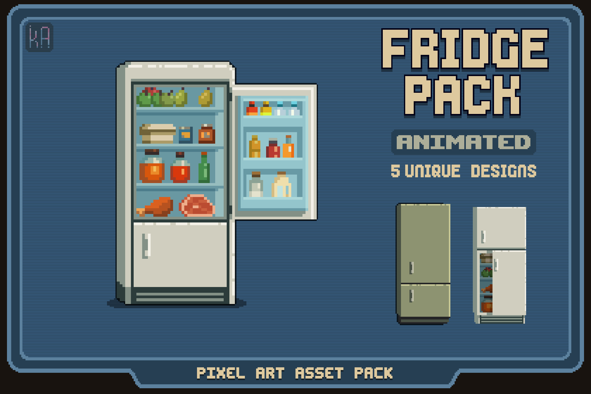 Pixel Art - Fridge Pack - Animated | 2D Environments | Unity Asset Store