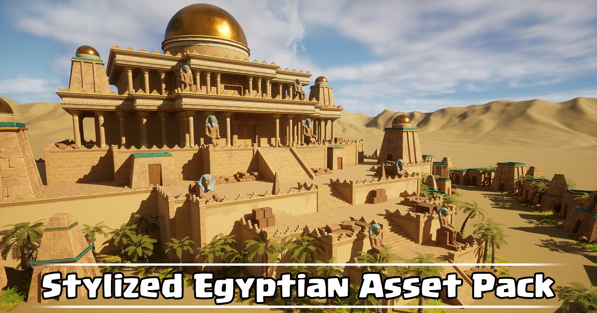 Stylized Egyptian Asset Pack | 3D Props | Unity Asset Store